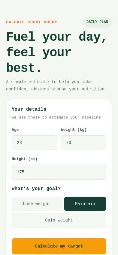 Calorie Count Buddy