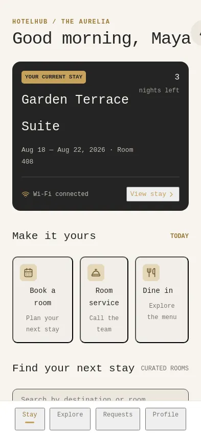 HotelHub Mobile Suite