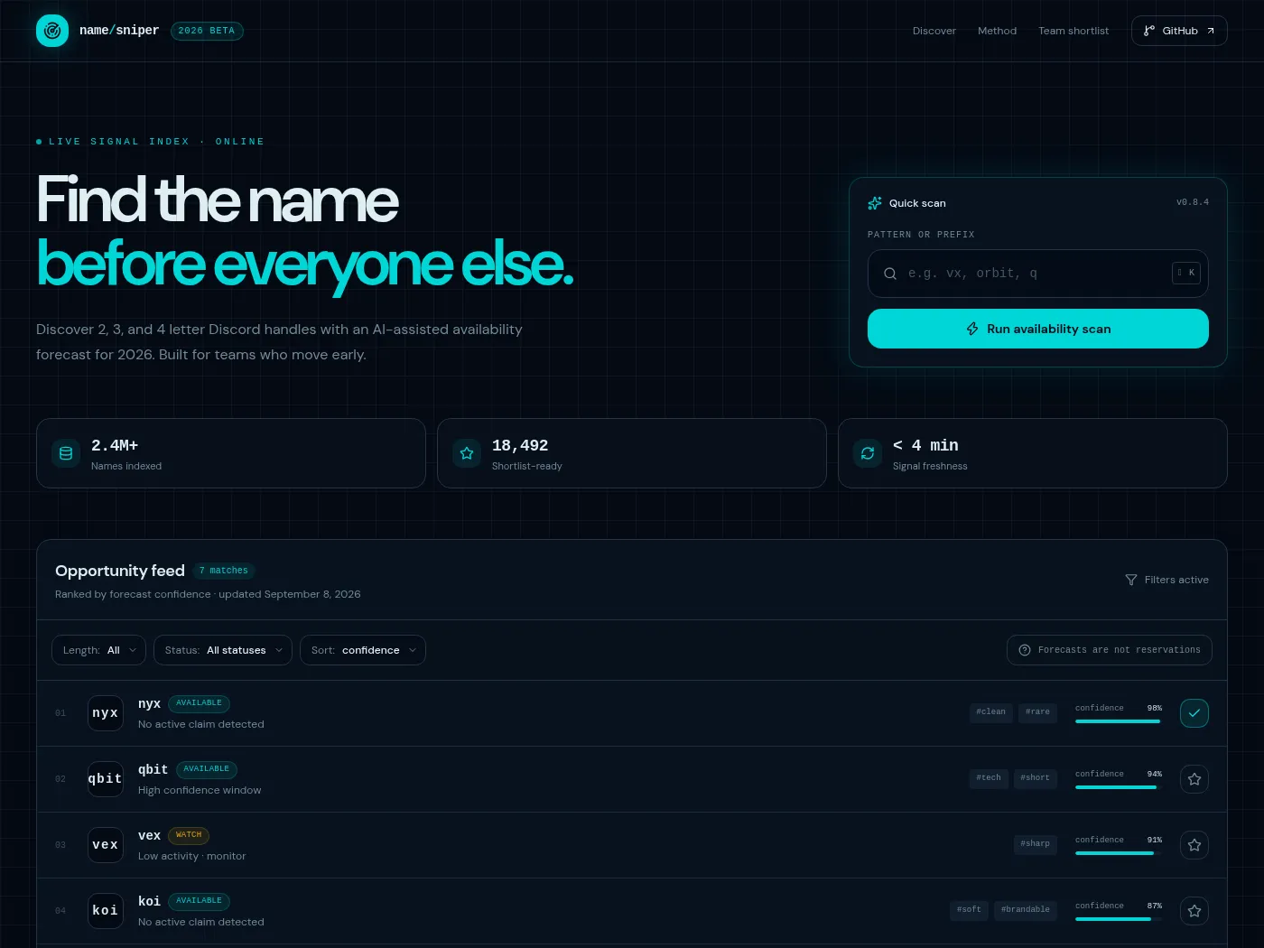Discord Name Sniper