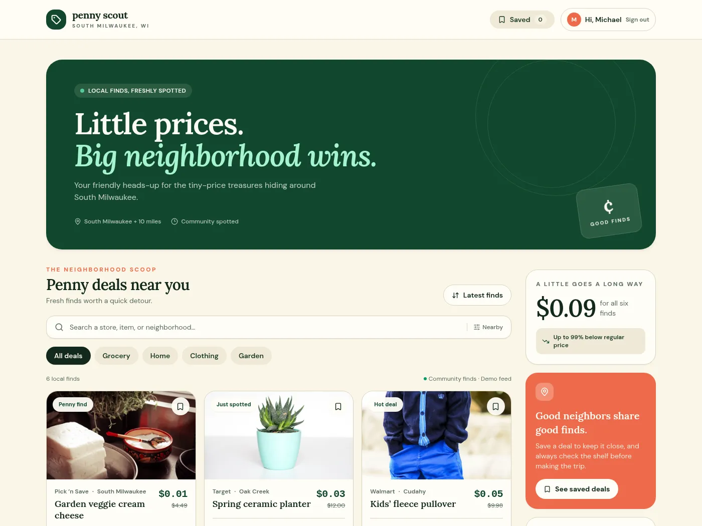 Penny Deal Tracker