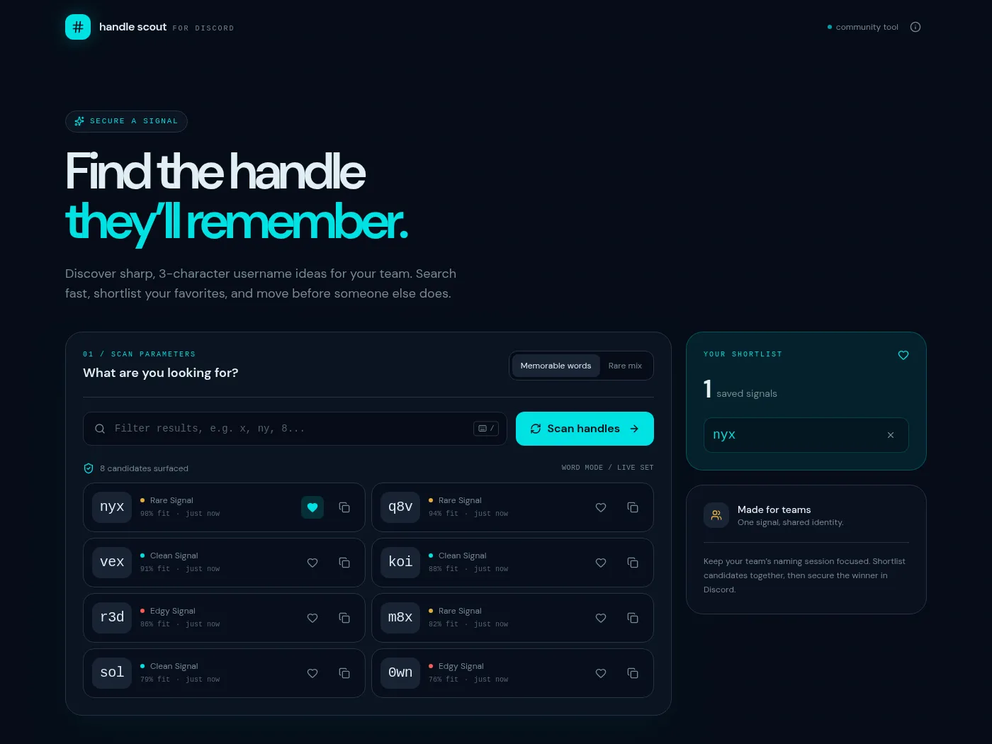 Discord Handle Finder