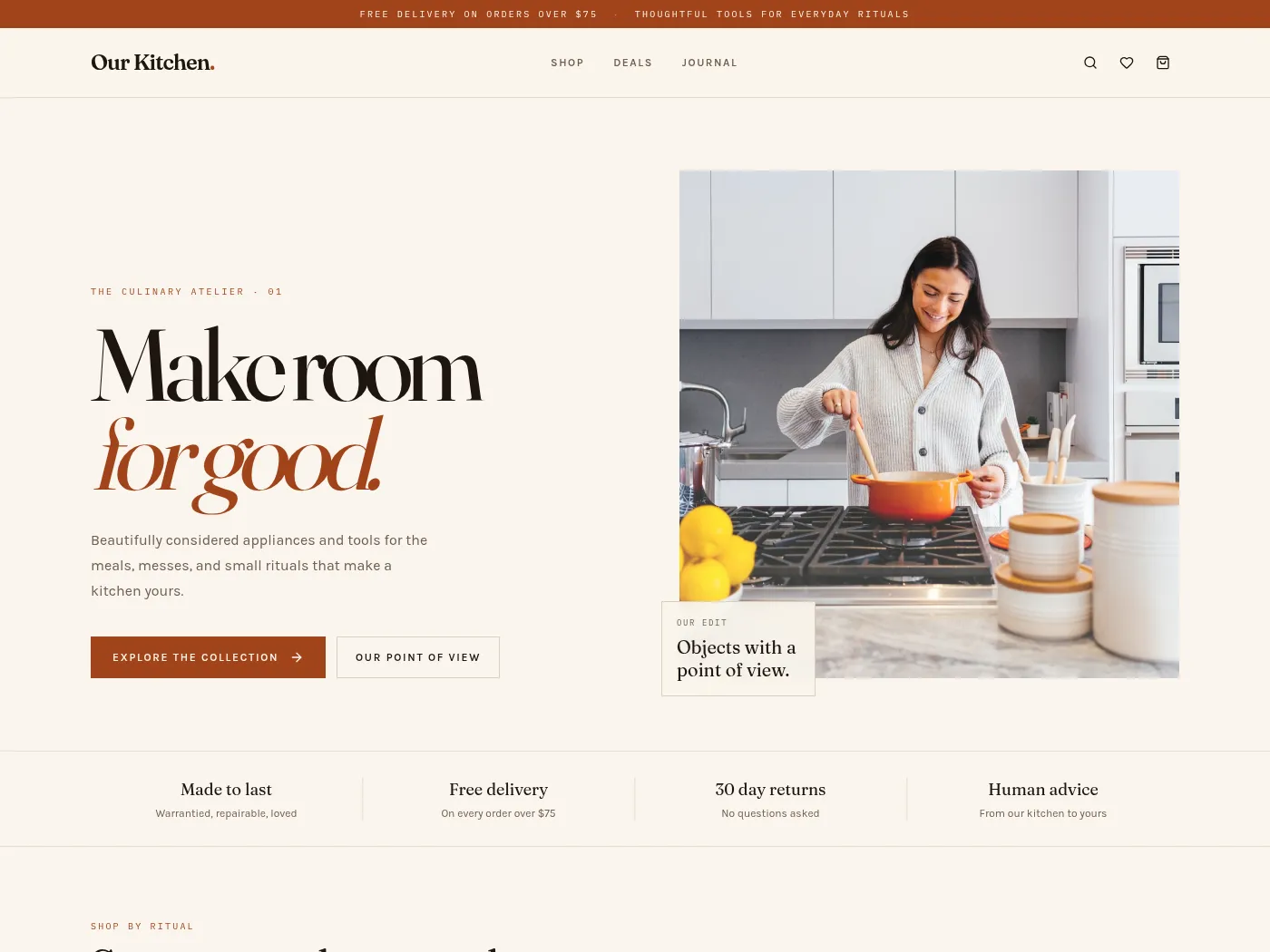 Our Kitchen Storefront