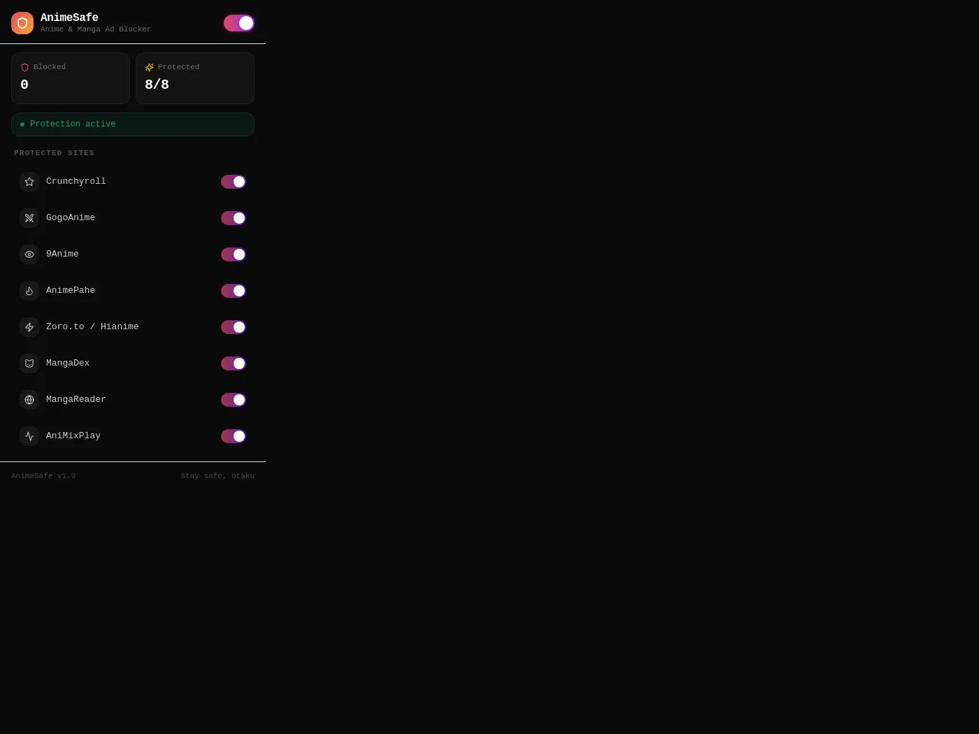 AnimeSafe Extension