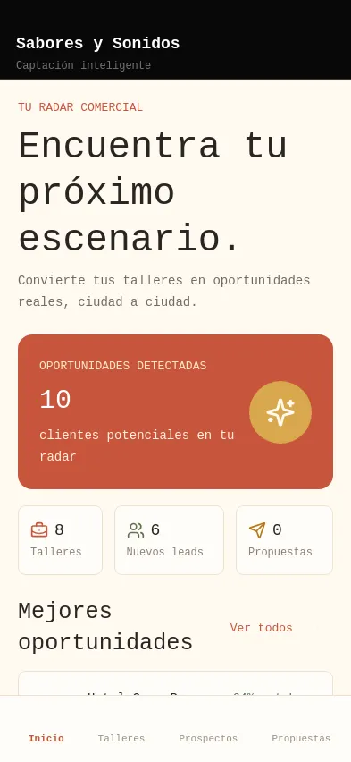 Sabores & Sonidos App