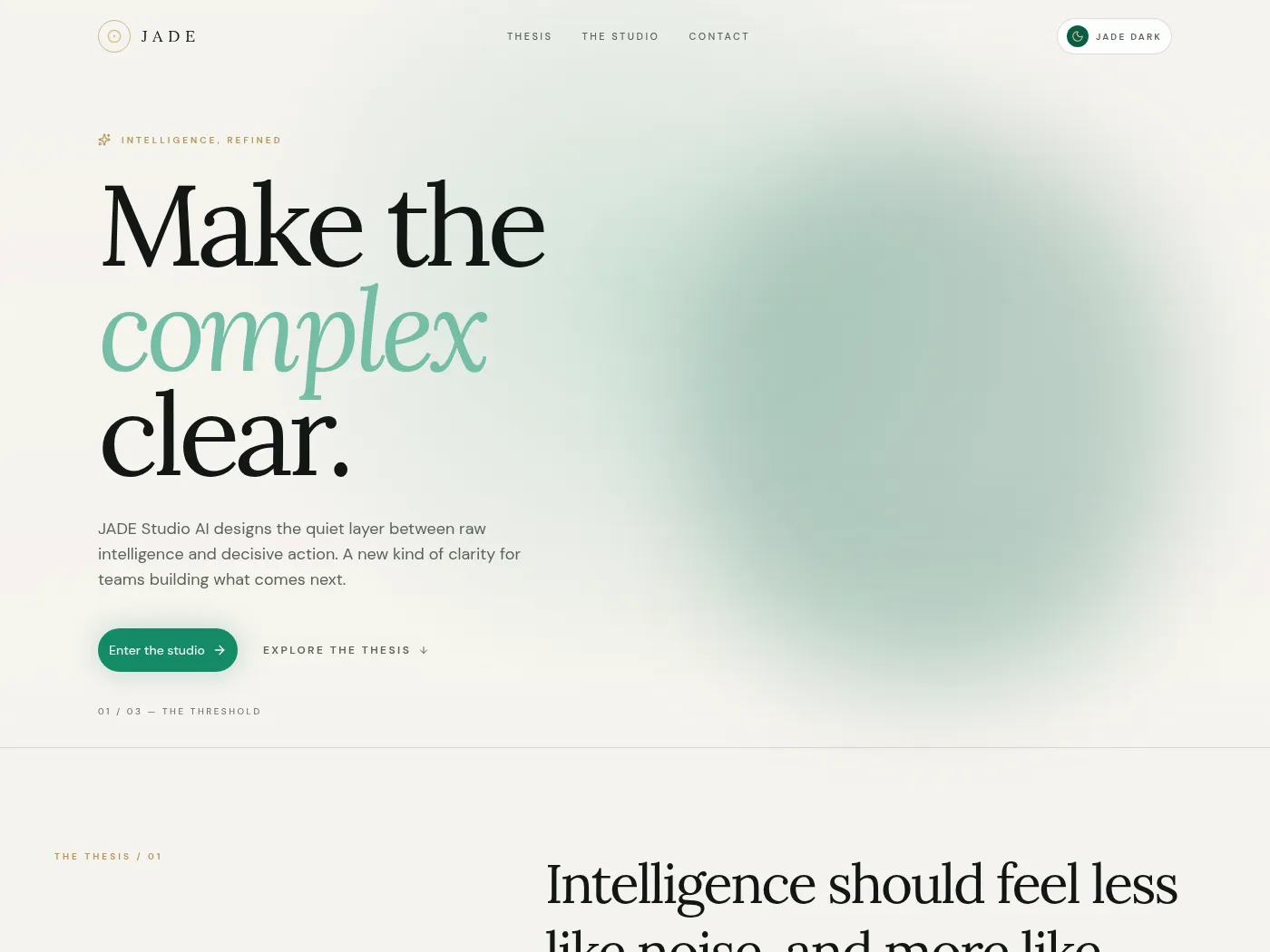 JADE Studio Dual Theme
