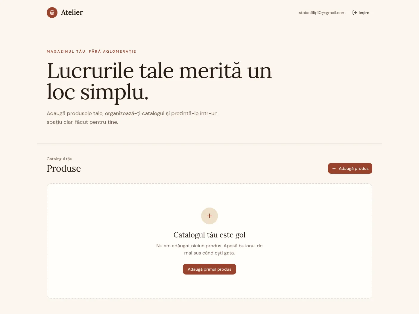 Simple Product Storefront