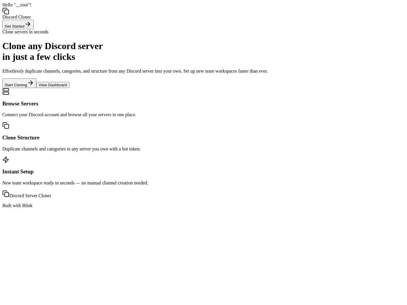 Discord Server Cloner