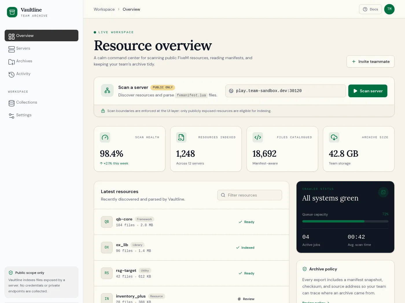 FiveM Resource Scraper
