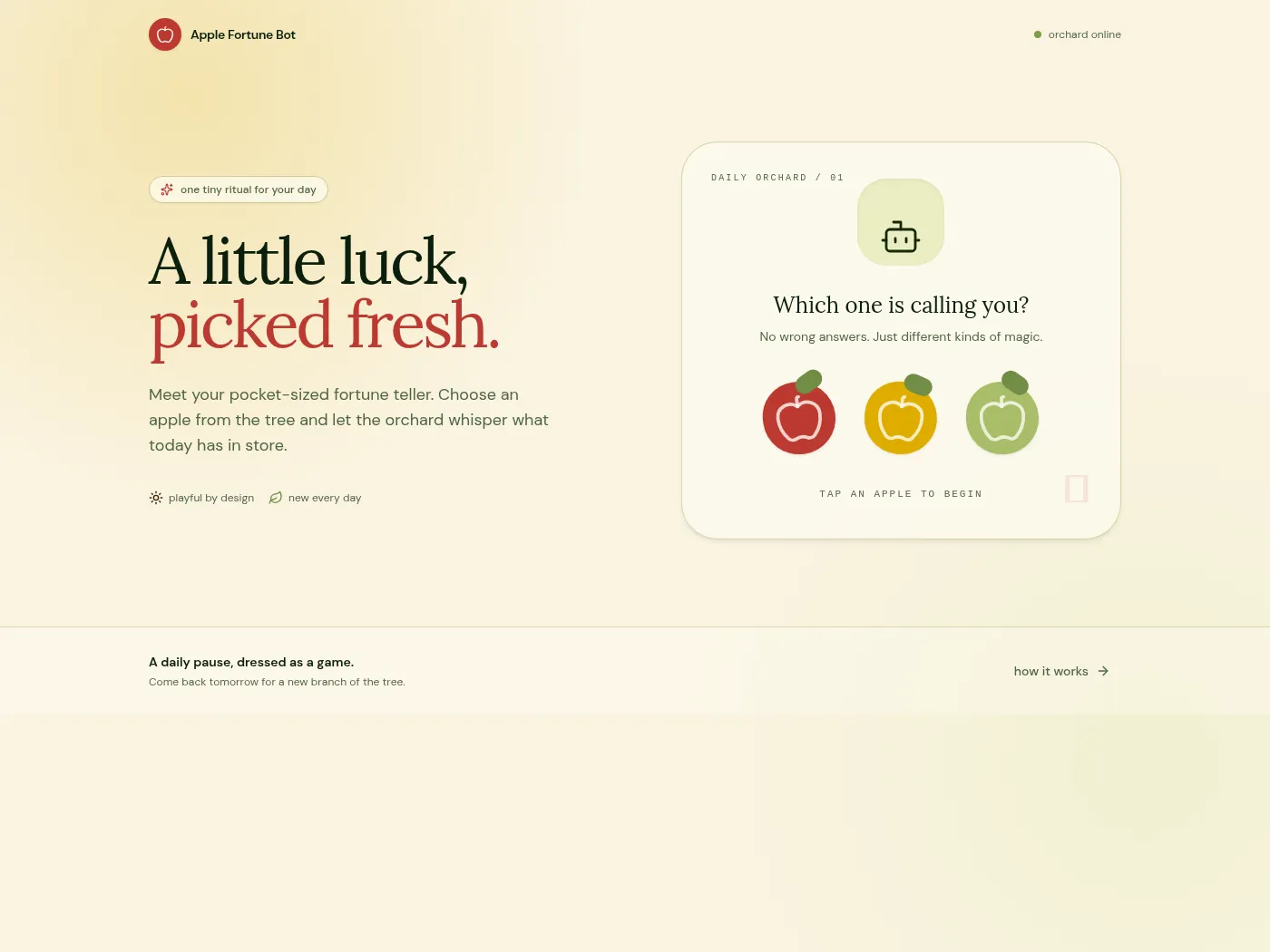 Apple Fortune Bot