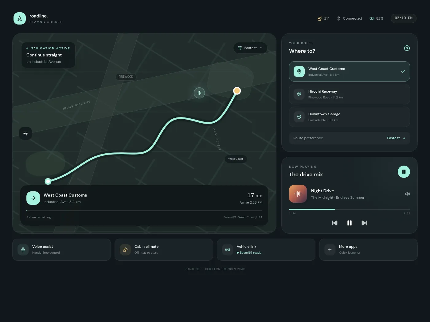 CarPlay UI for BeamNG