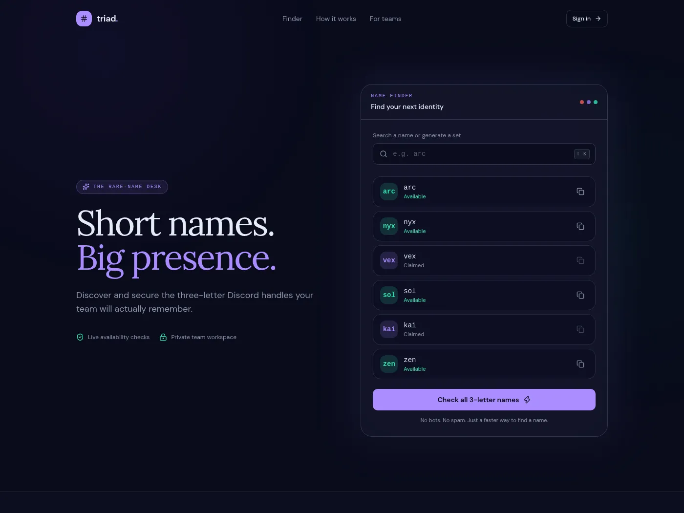 Discord Name Finder