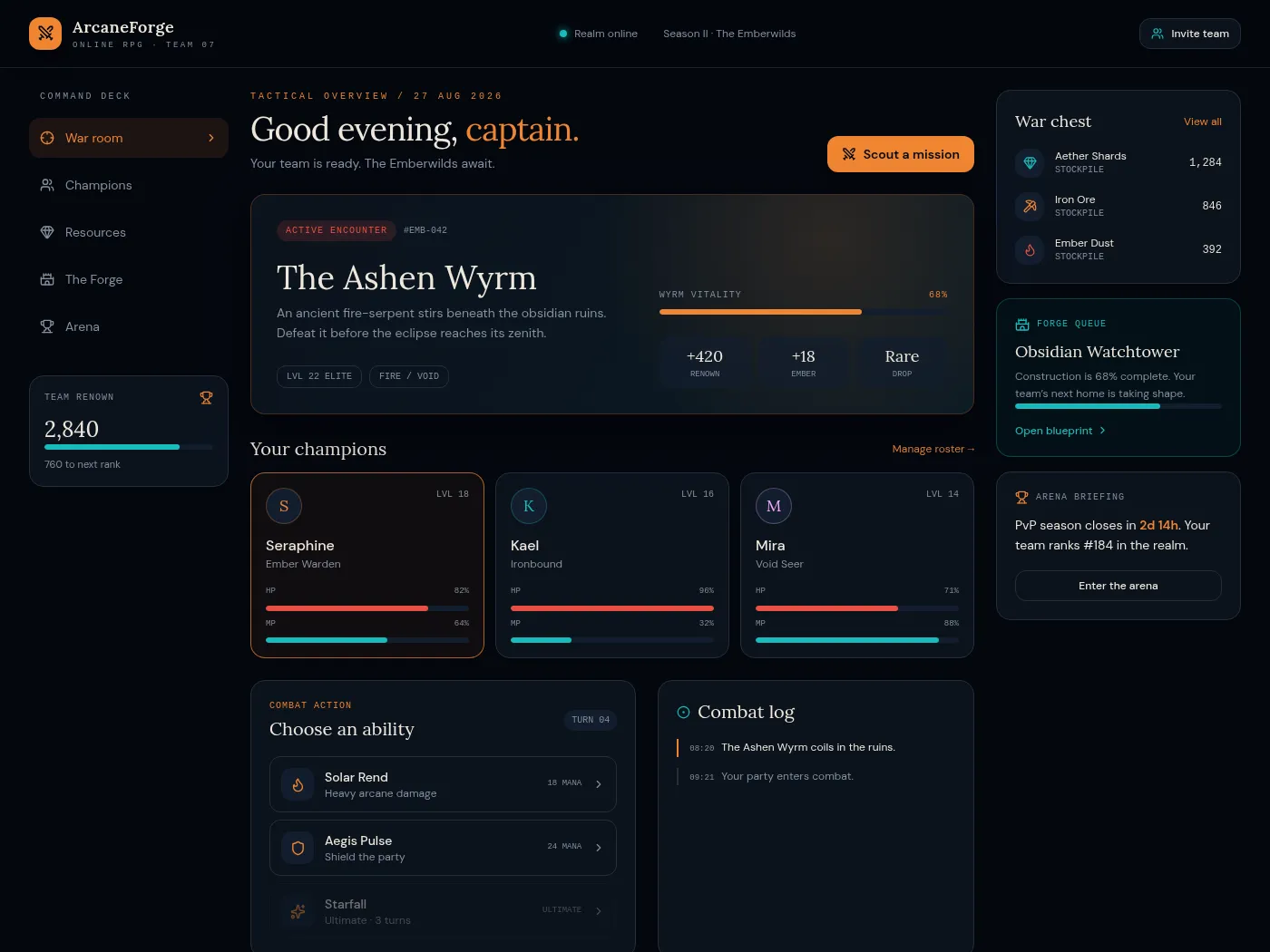 ArcaneForge Online RPG