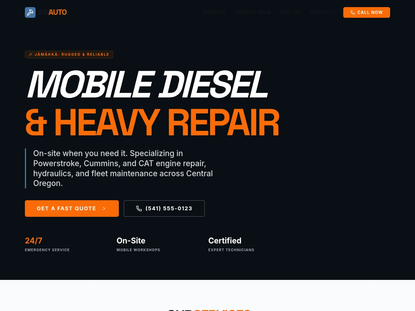 M2 Automotive Website