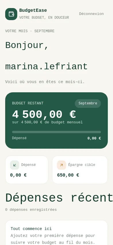 BudgetEase Mobile