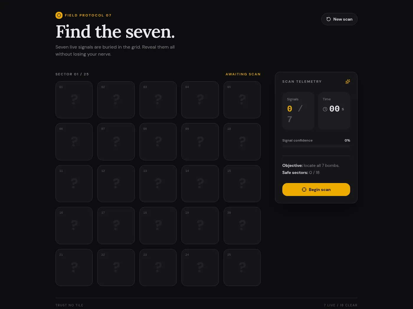 Bomb Finder Game