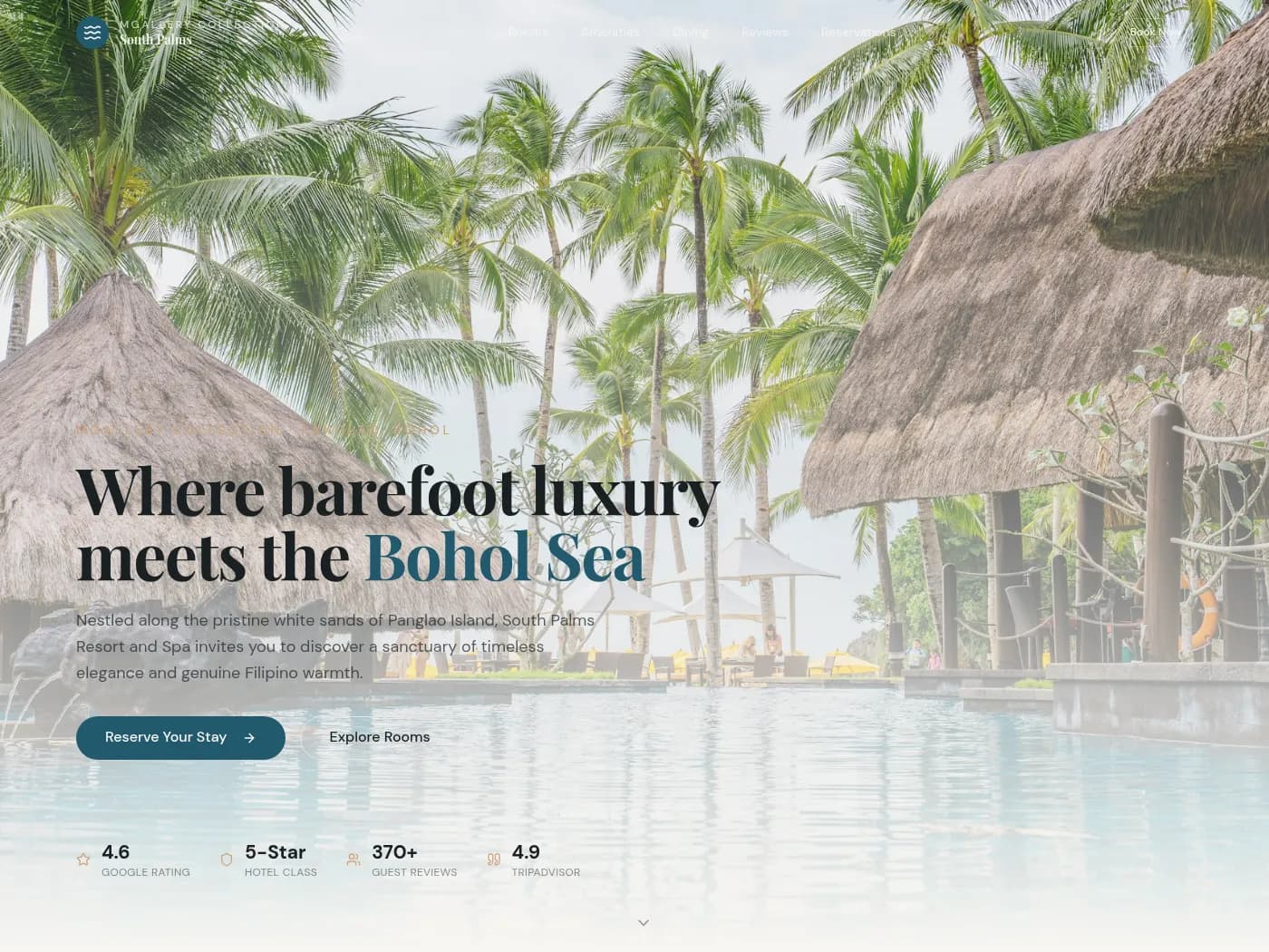 South Palms Luxe Website