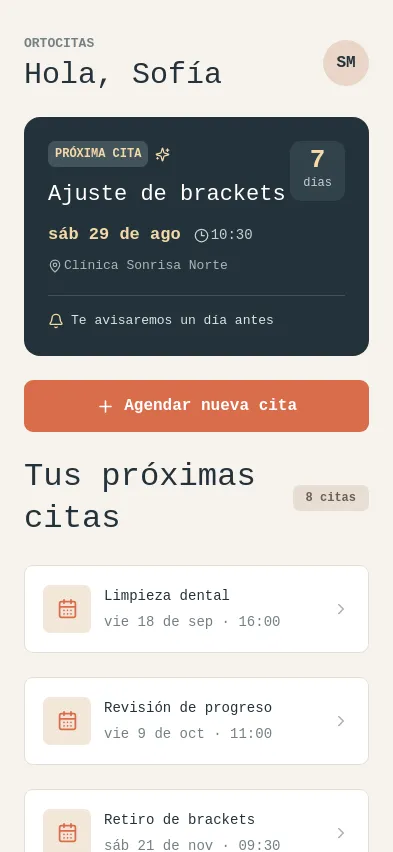 OrtoCitas Móvil
