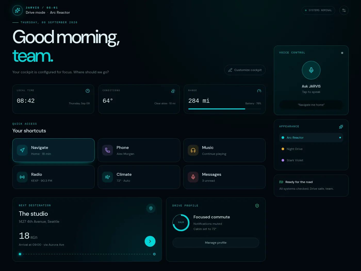 Jarvis Car Launcher