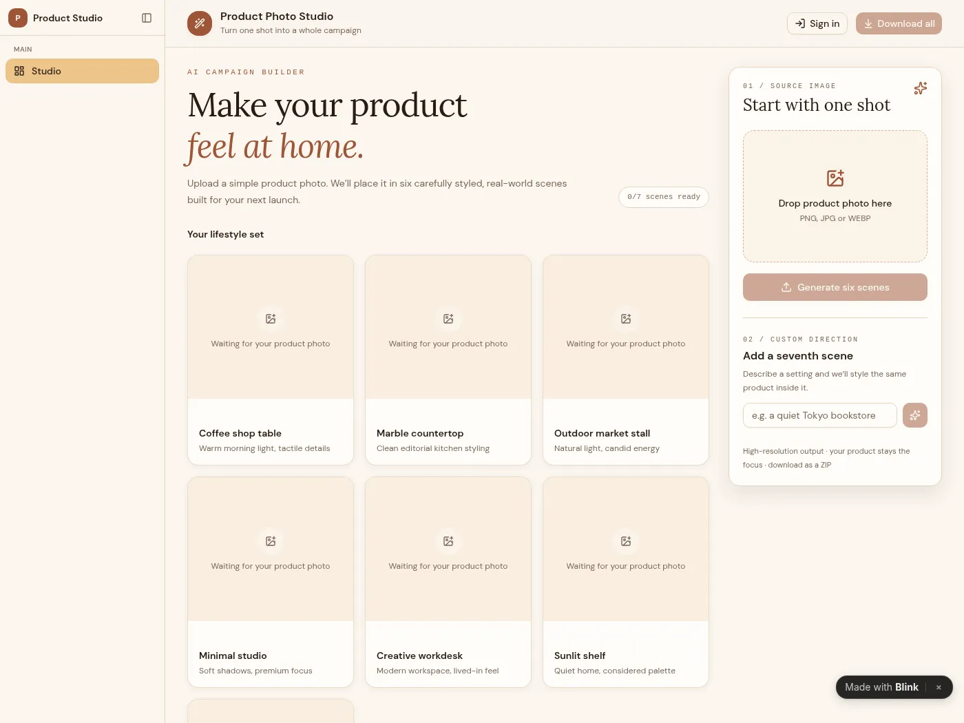 AI Product Photo Studio