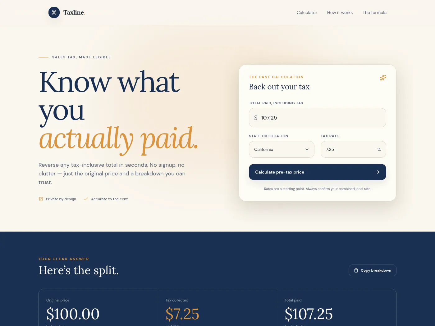 Premium TaxCalc Website