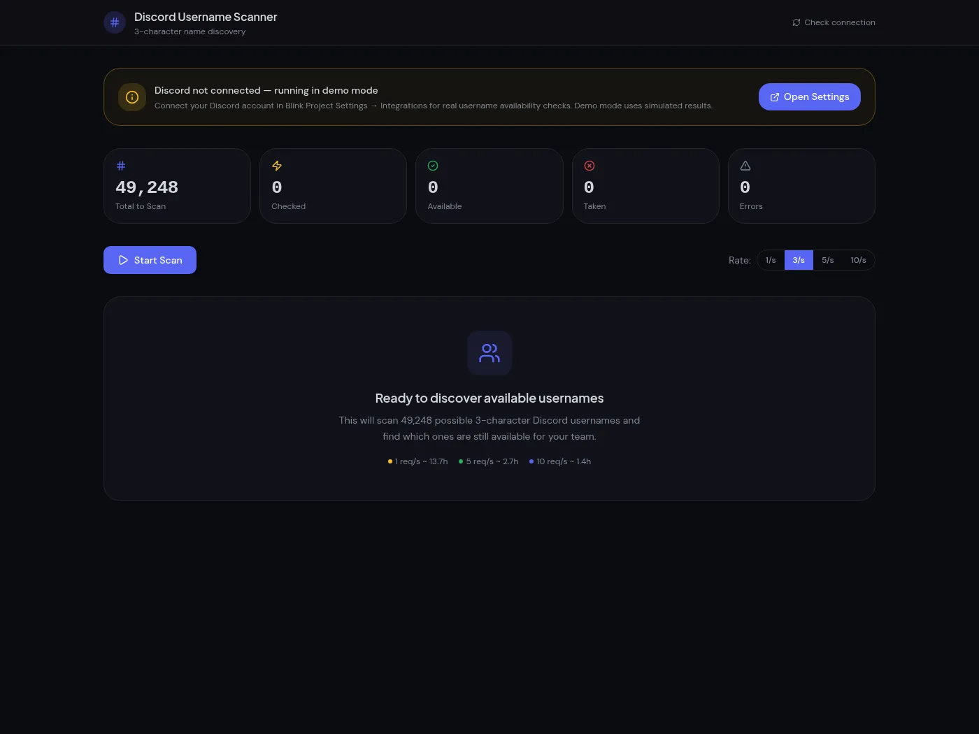 Discord Username Scanner