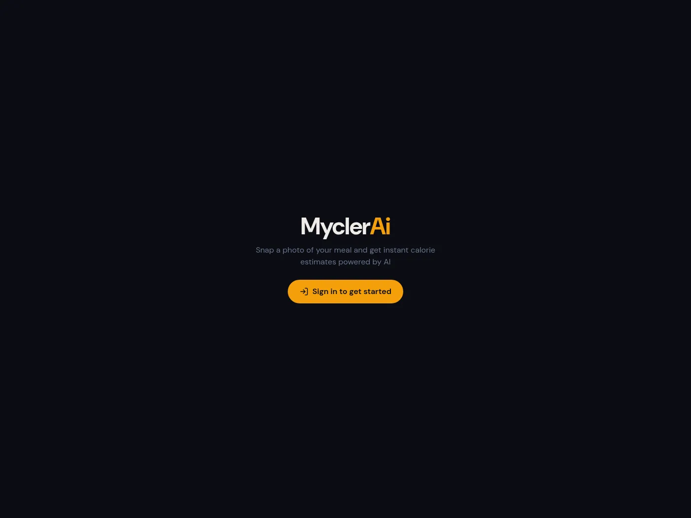 MyclerAi Food Calorie App