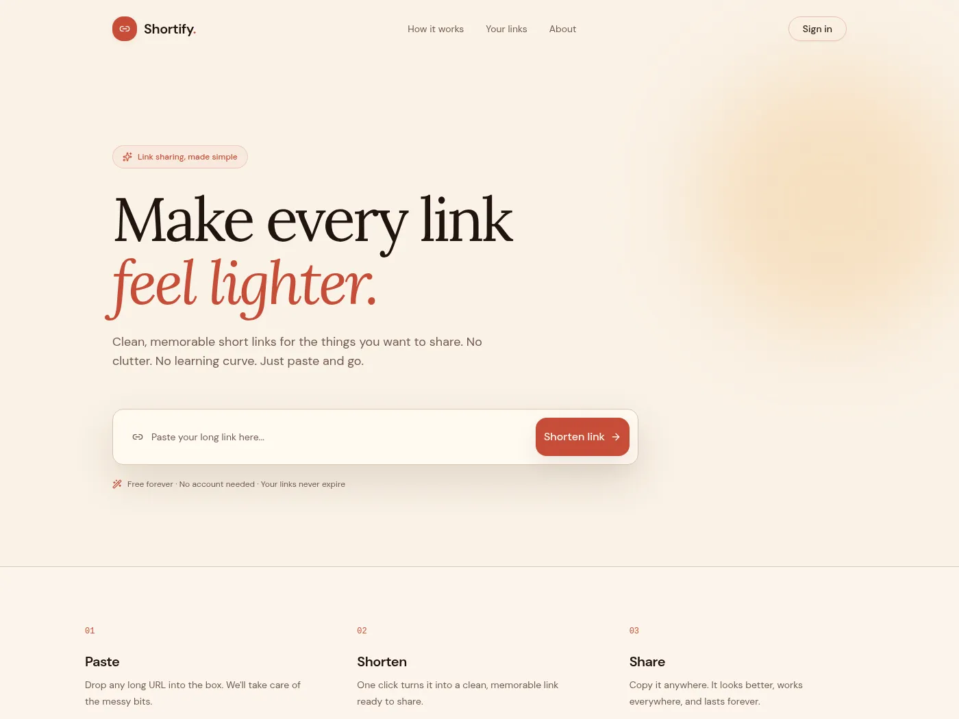 Shortify Link