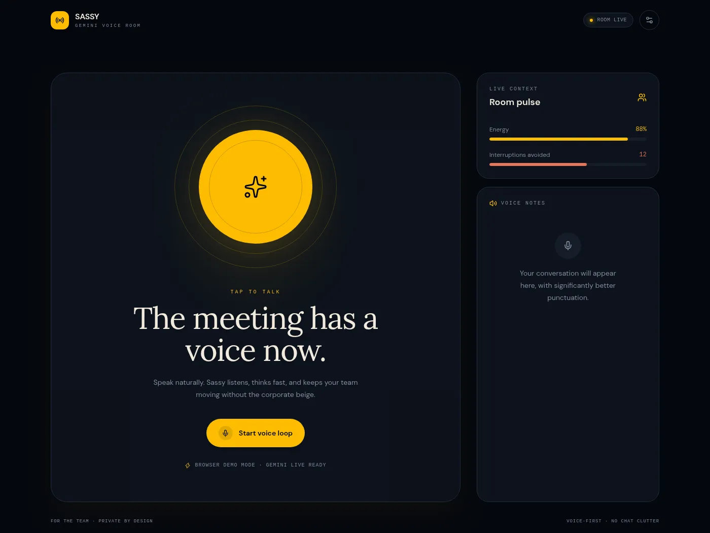 Sassy Gemini Voice Assistant