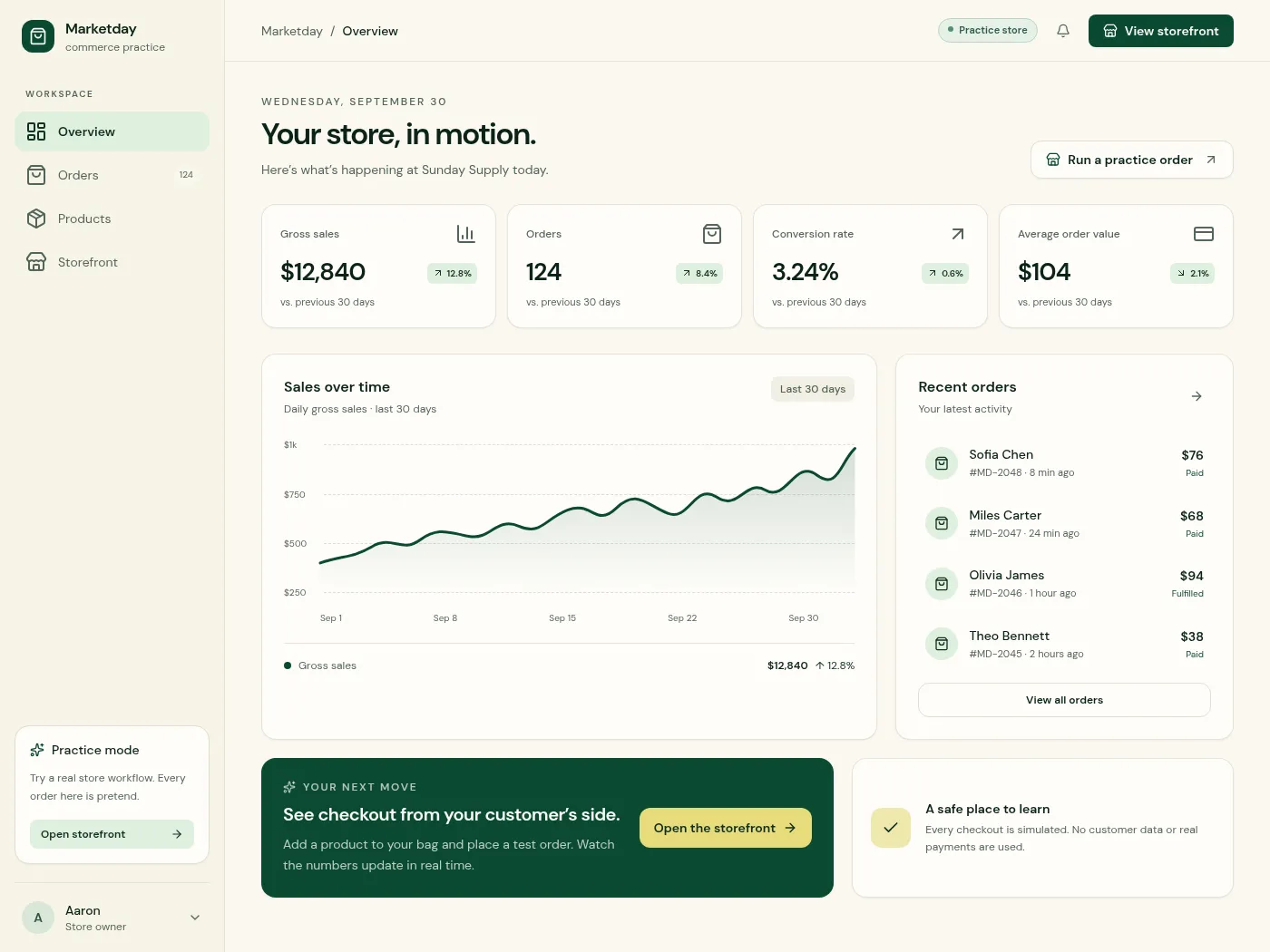 Shopify Simulator