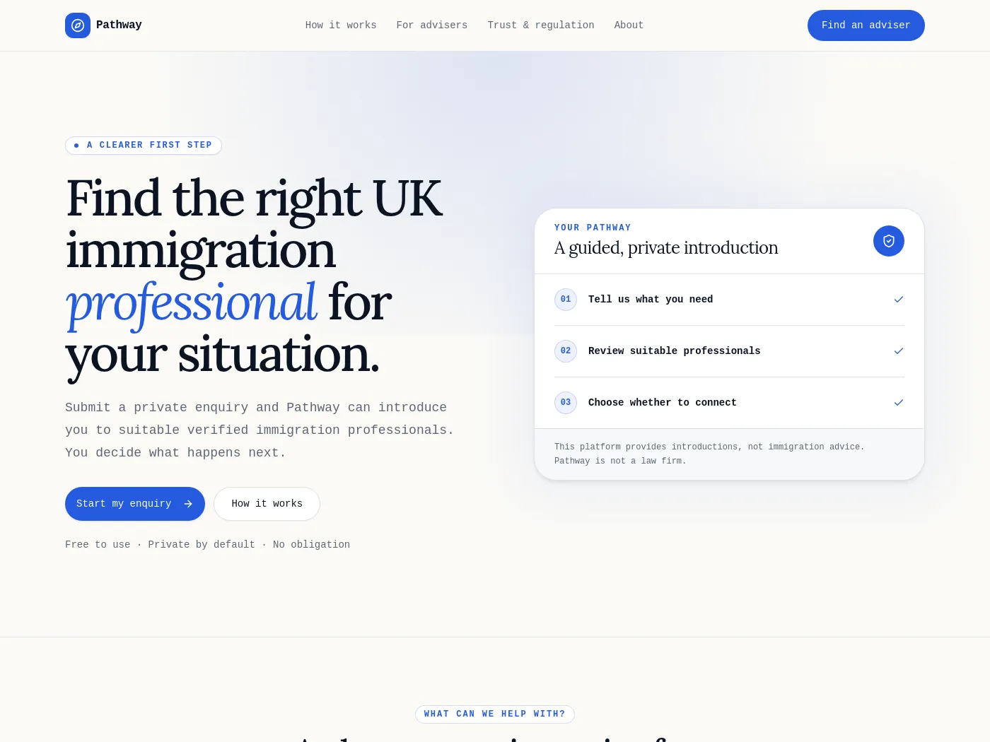 Pathway Immigration Marketplace