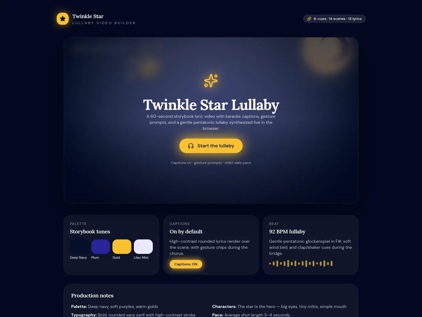 Twinkle Star Video Builder