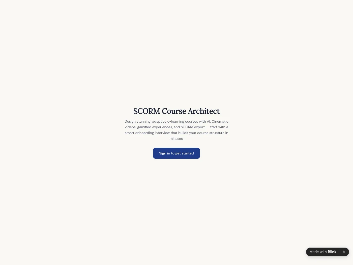 SCORM Course Architect
