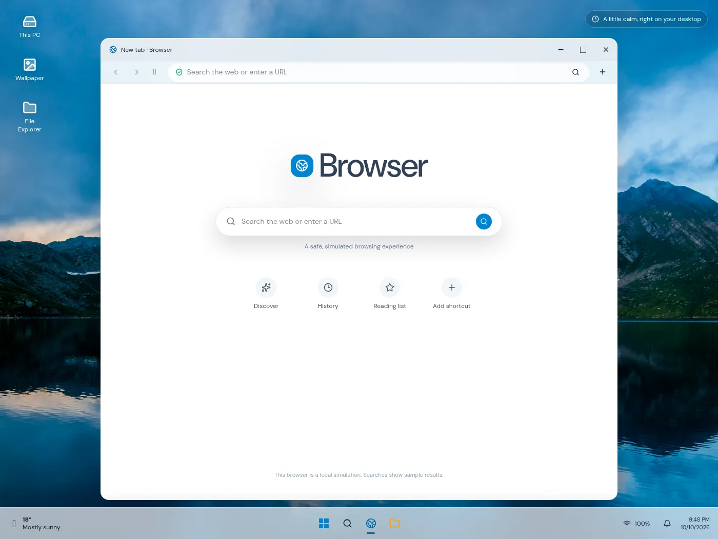 Win11 Web Emulator