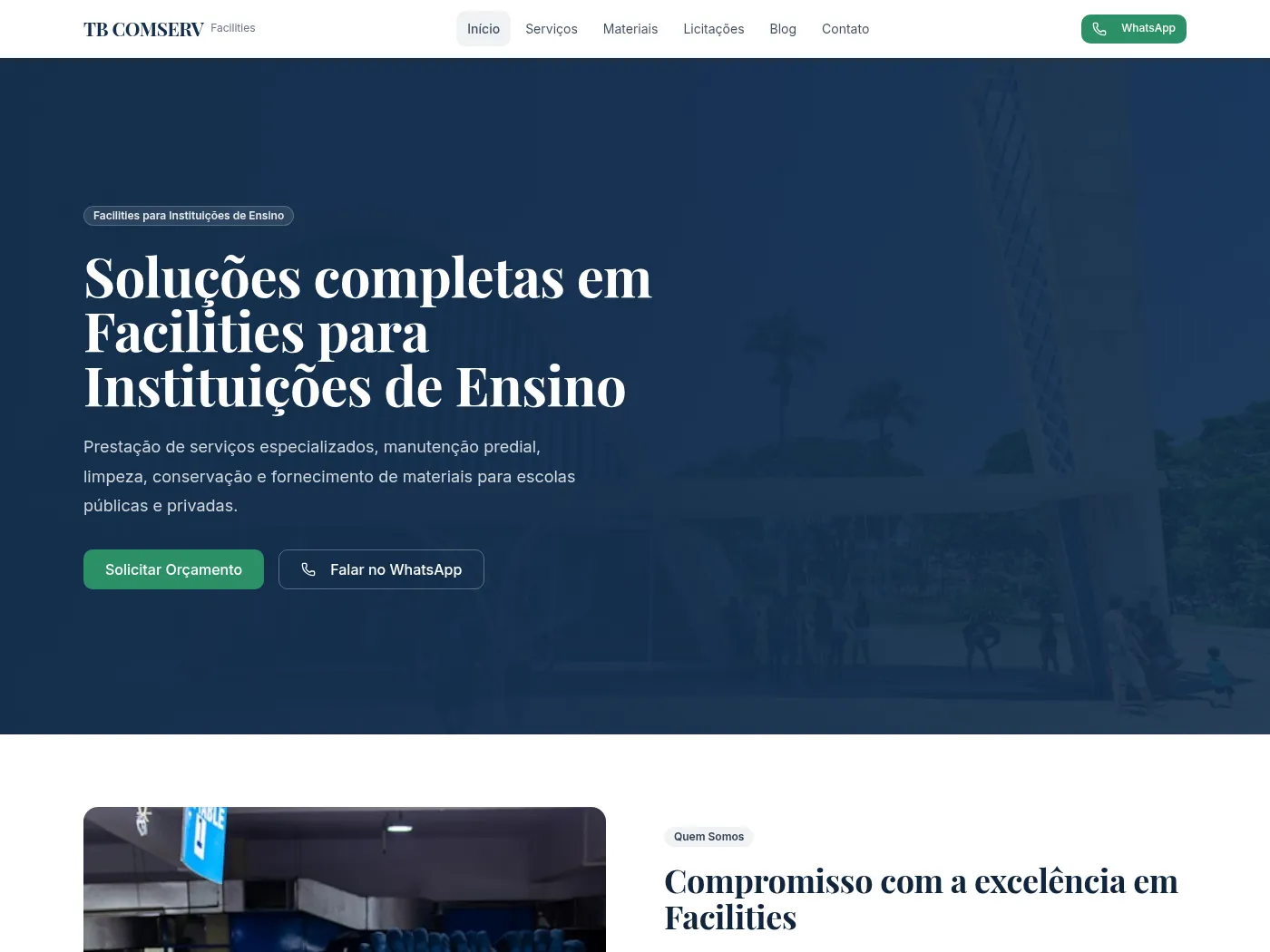 TB COMSERV Facilities Web
