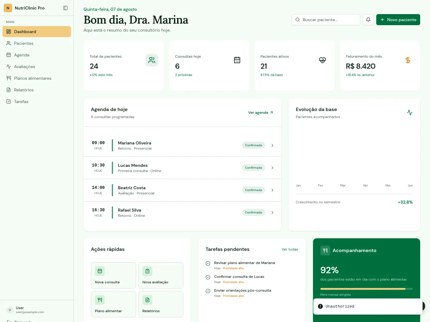 NutriClinic Pro
