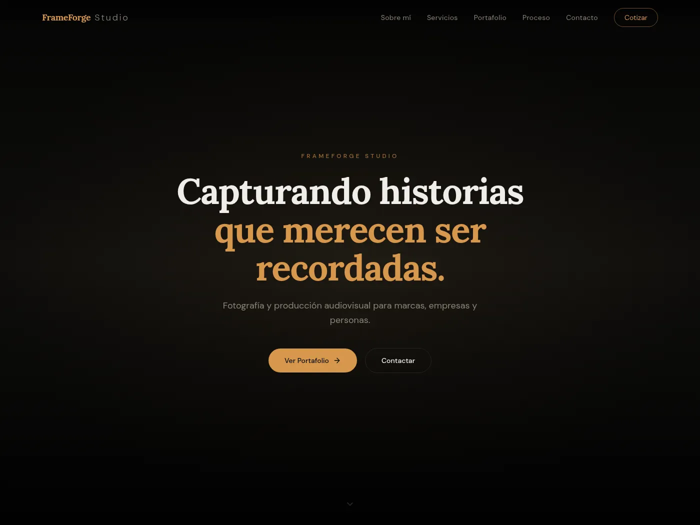 FrameForge Portfolio Site