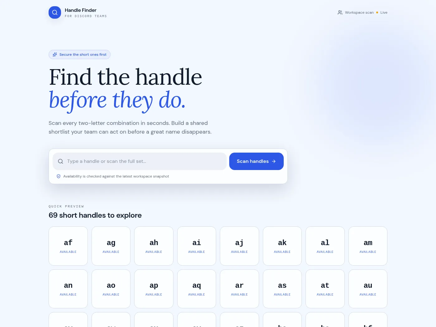 Discord Handle Finder