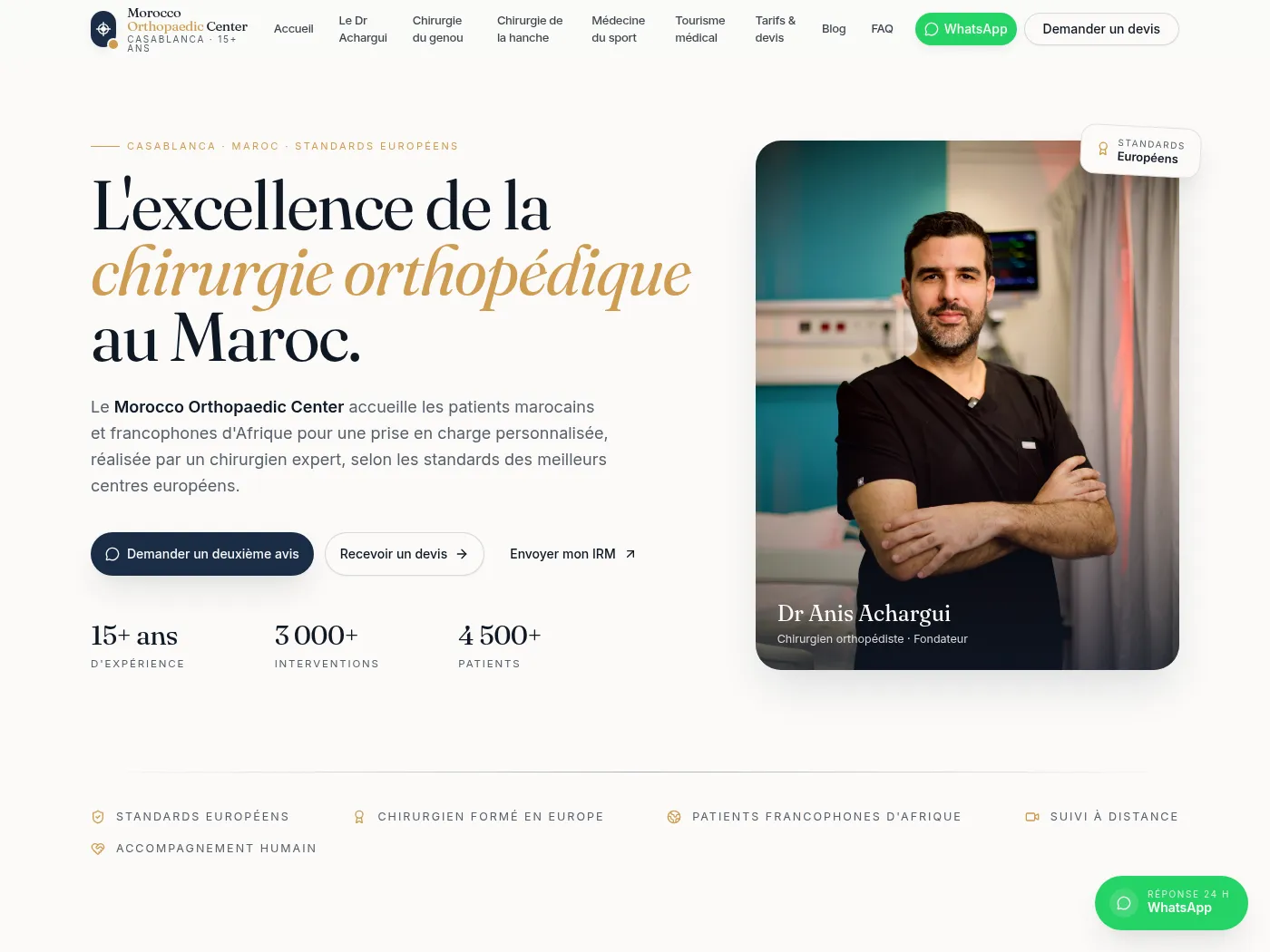 Morocco Orthopaedic Website