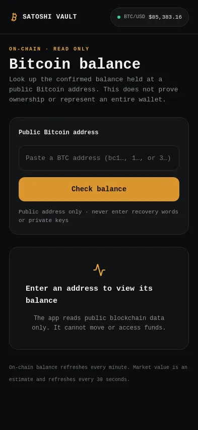 BTC Balance Viewer