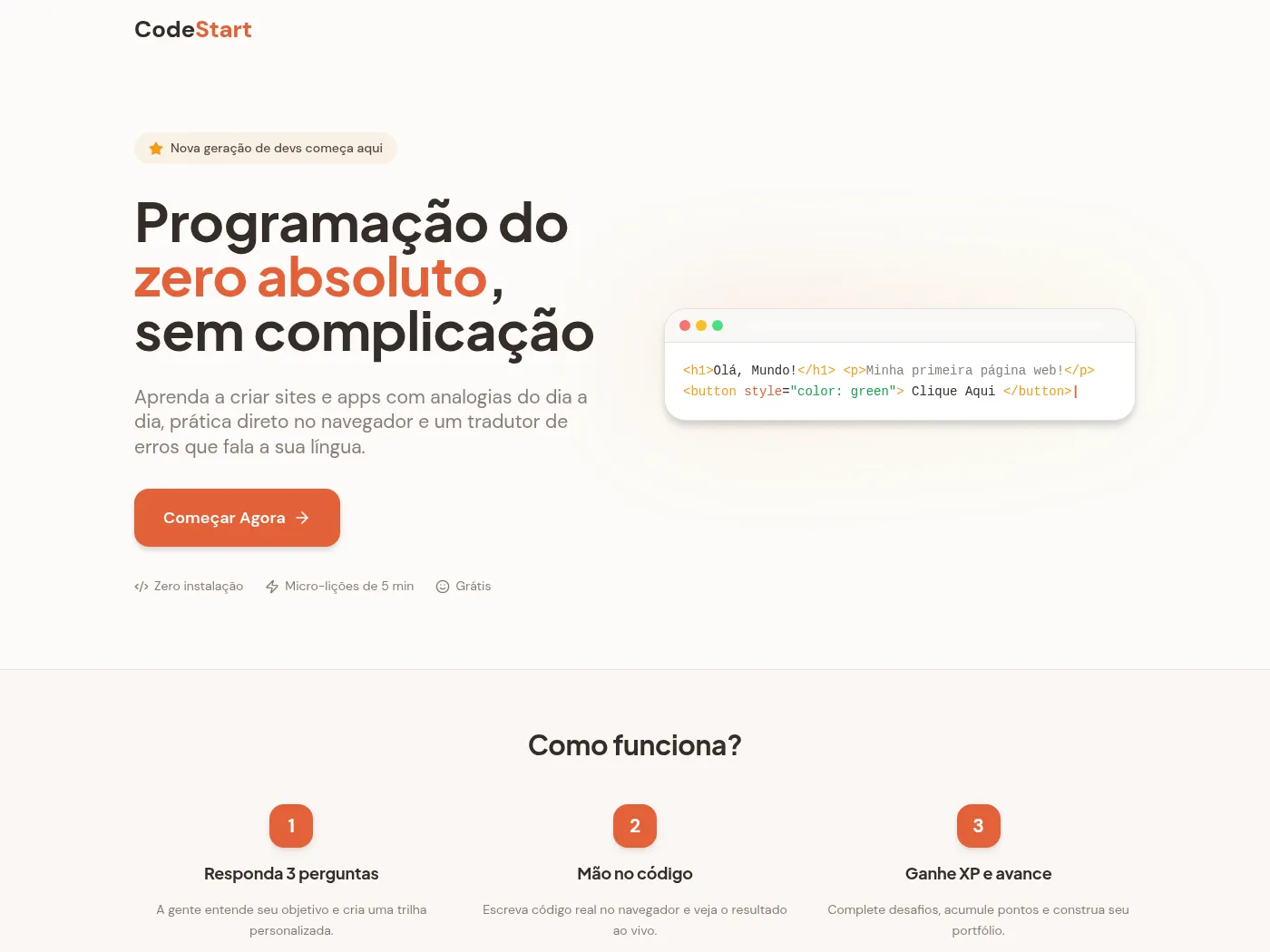 CodeStart – Nova Geração Devs