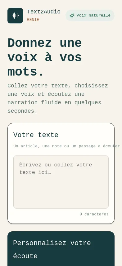 Text2Audio Genie