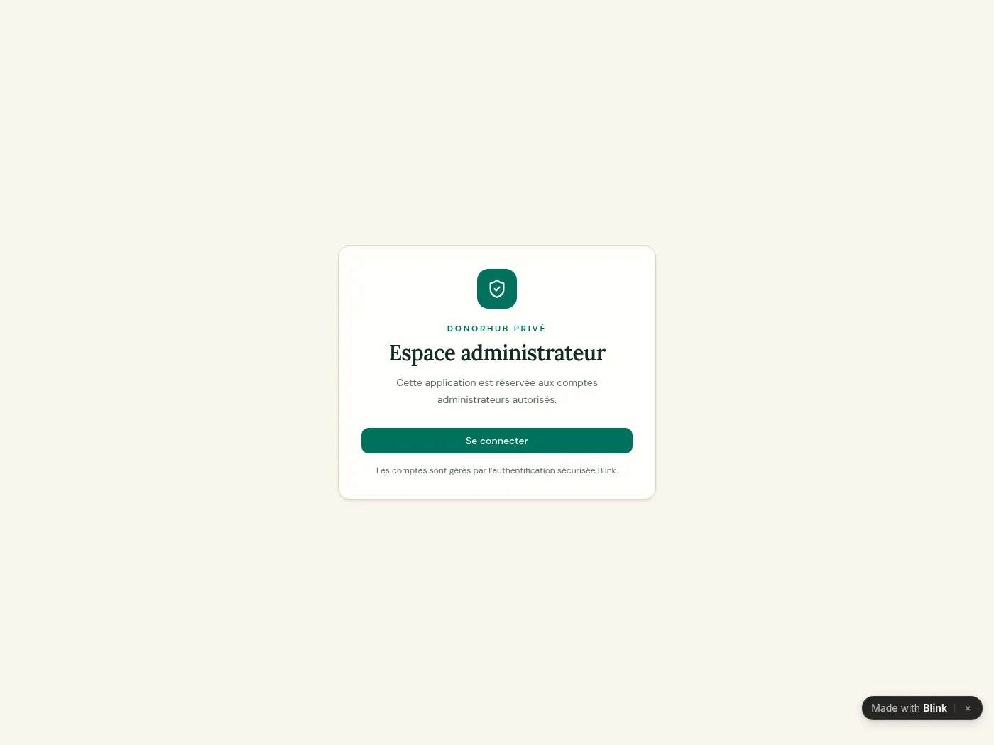 DonorHub Admin Portal