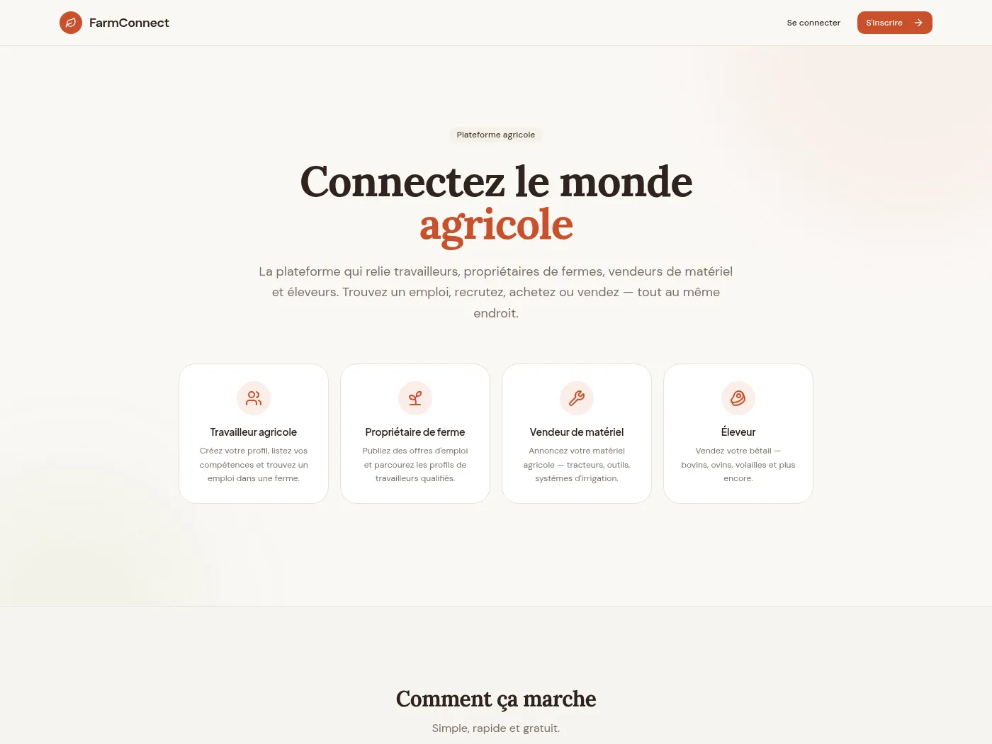 FarmConnect Portal