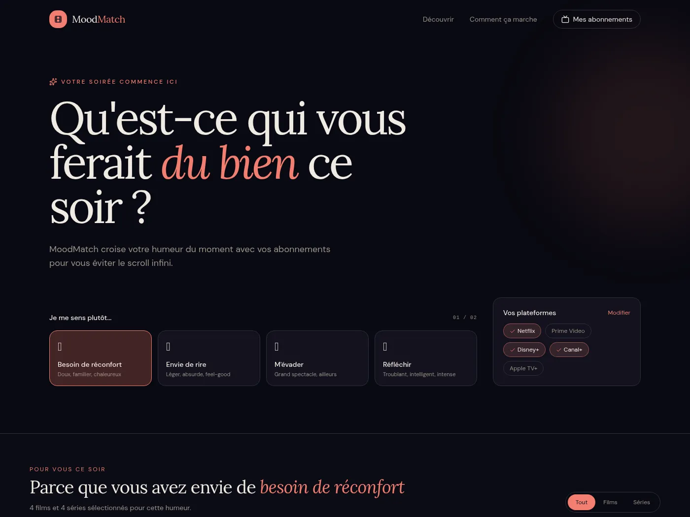 MoodMatch Streaming