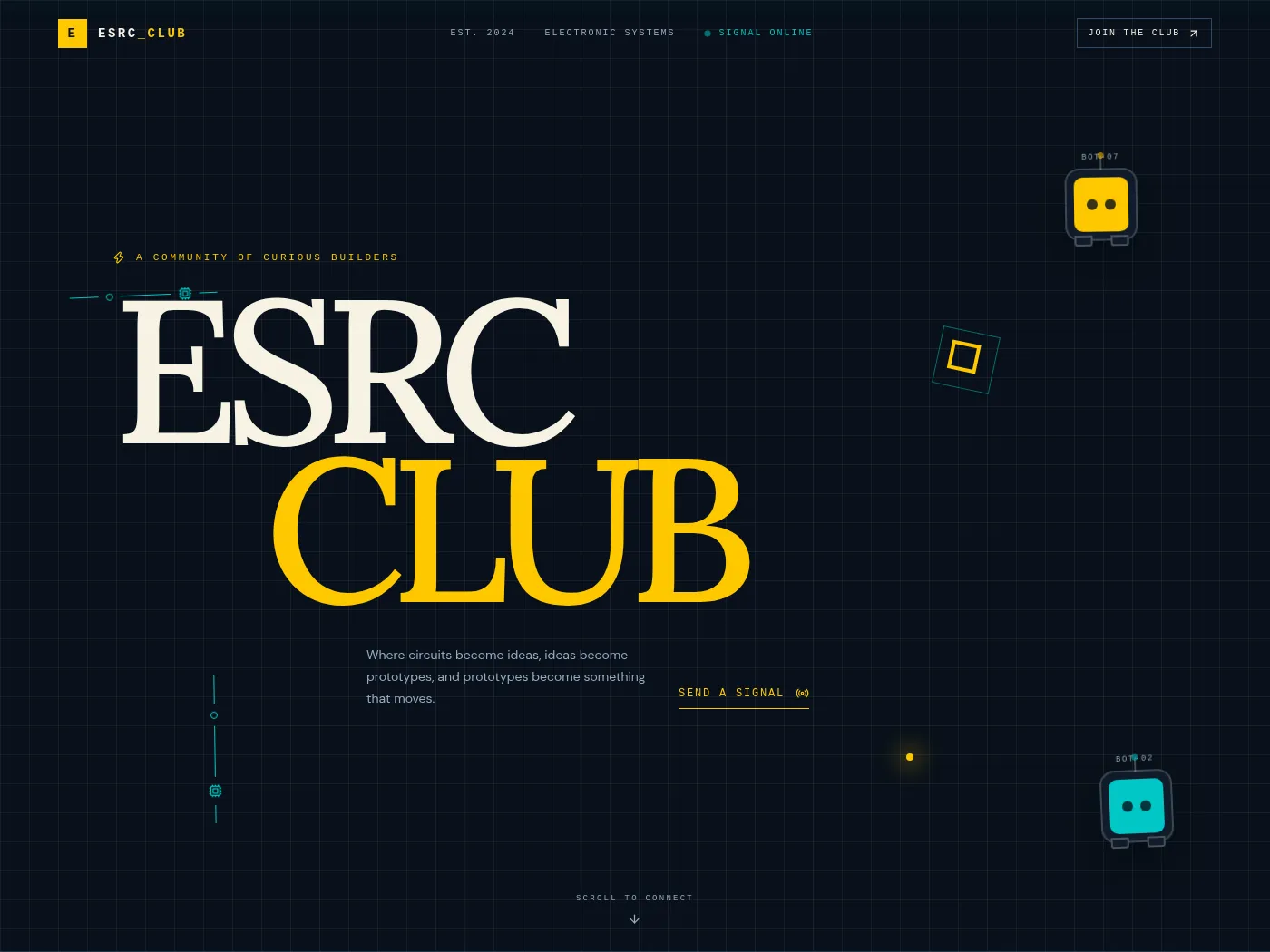 ESRC Club Landing Page