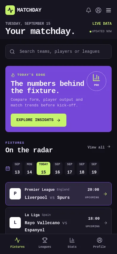 Football Stats Tracker