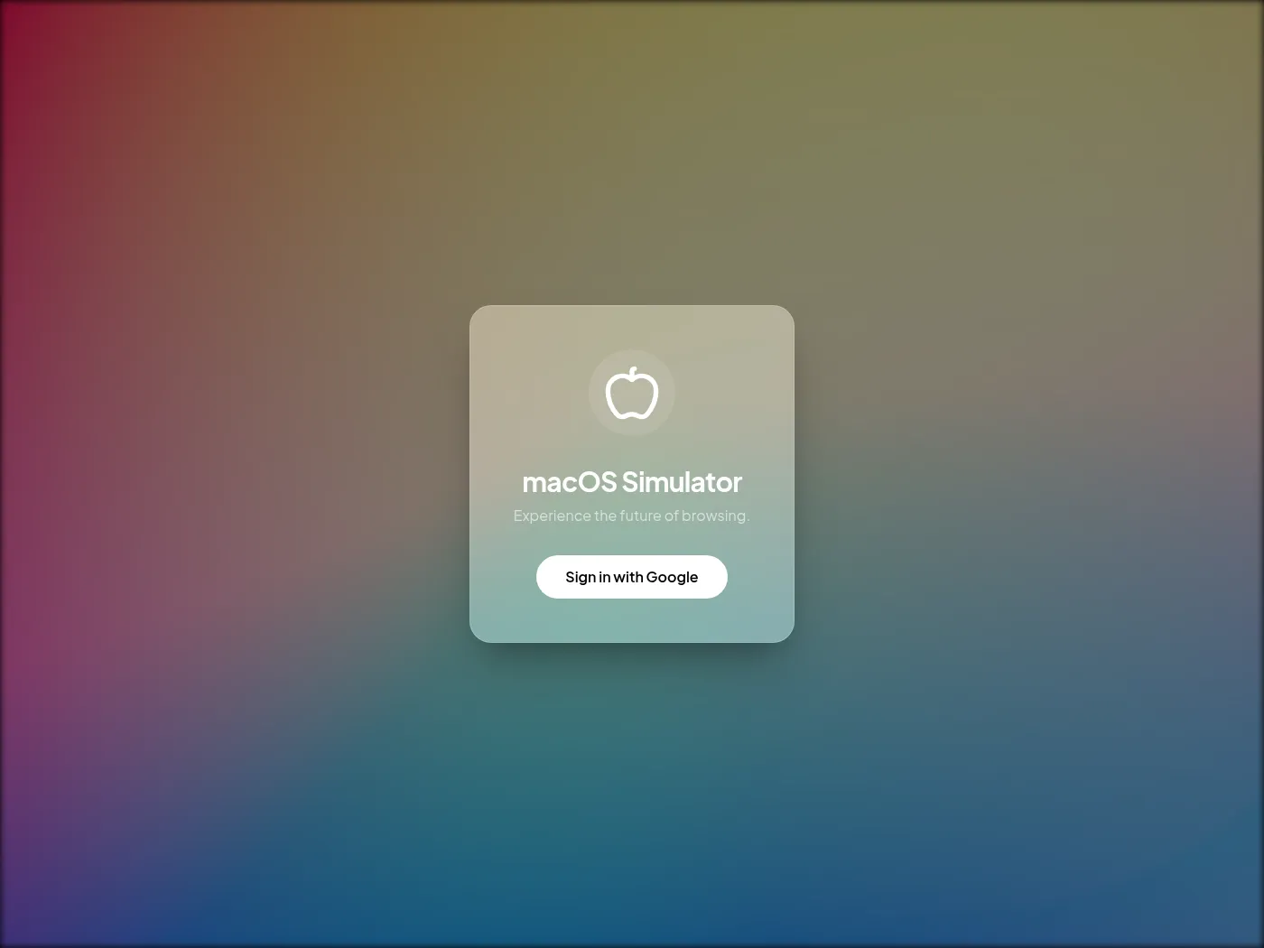 Browser MacOS Simulator