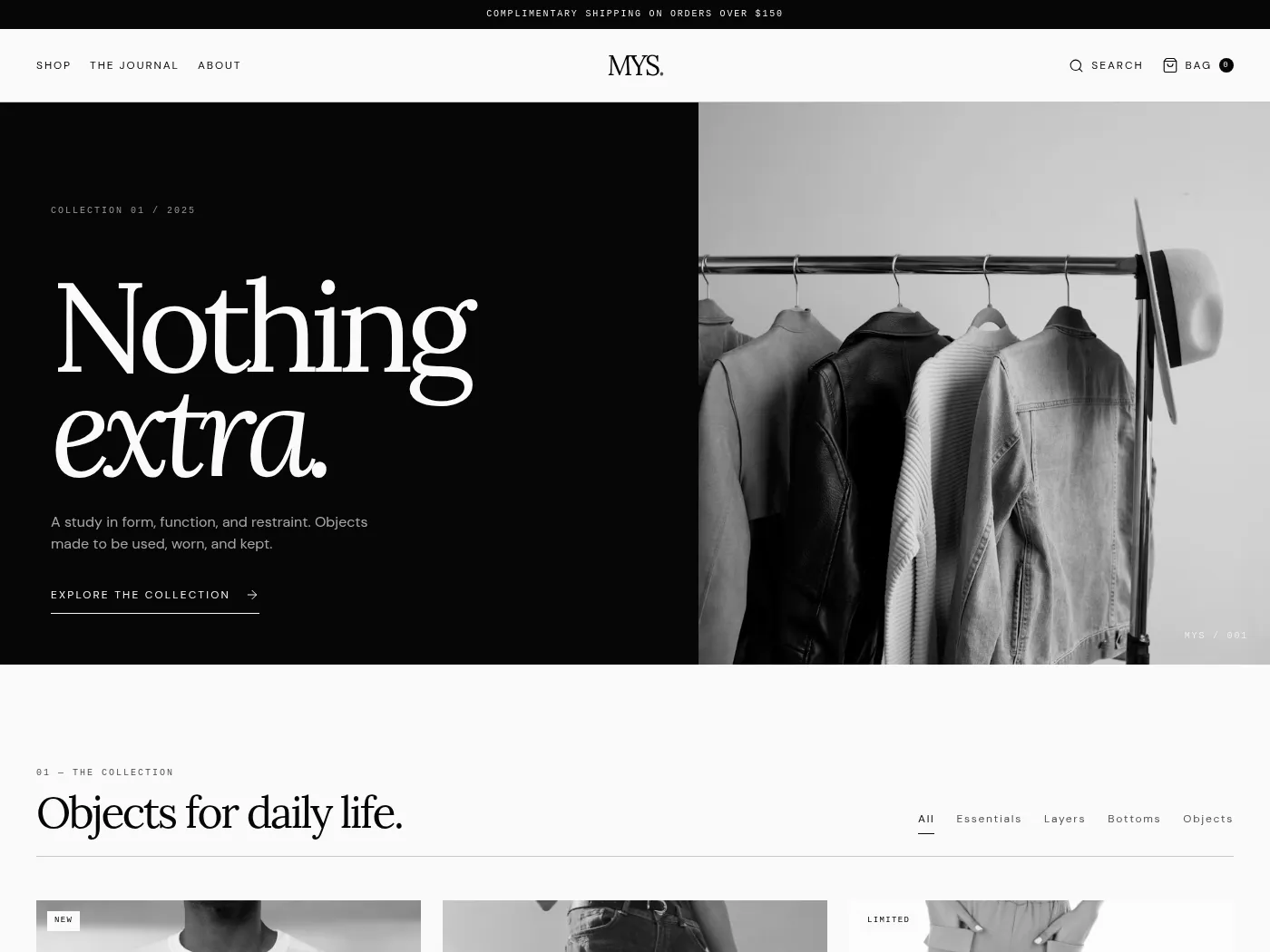Monochrome Shop Theme