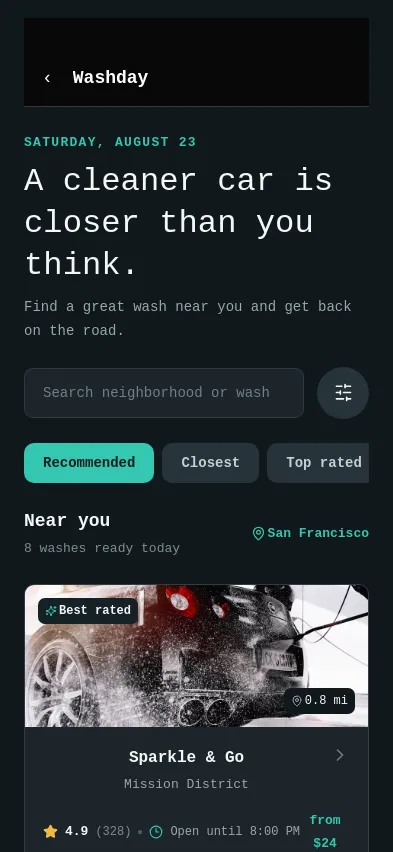 CarWash App