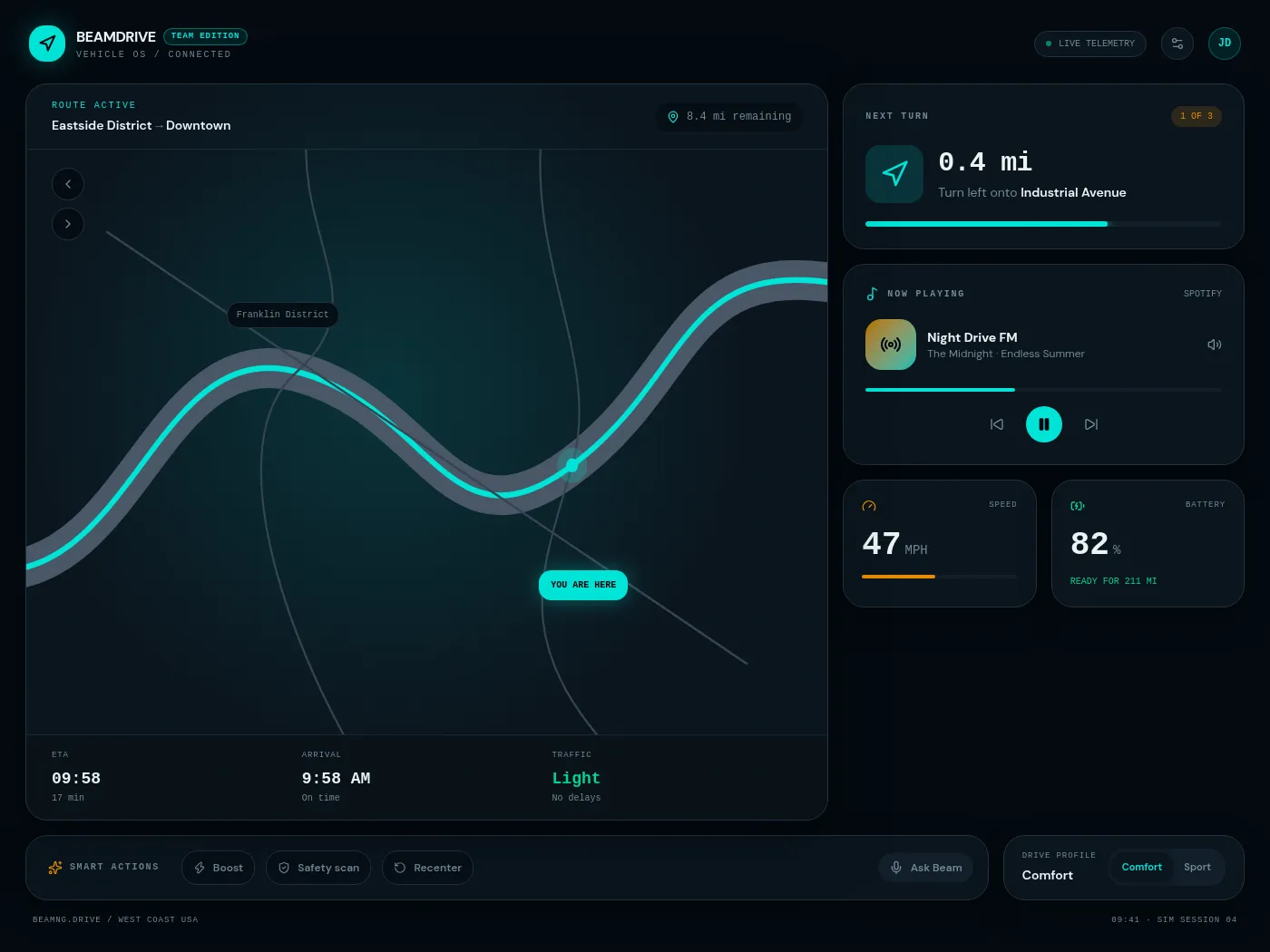 BeamNG CarPlay Dashboard